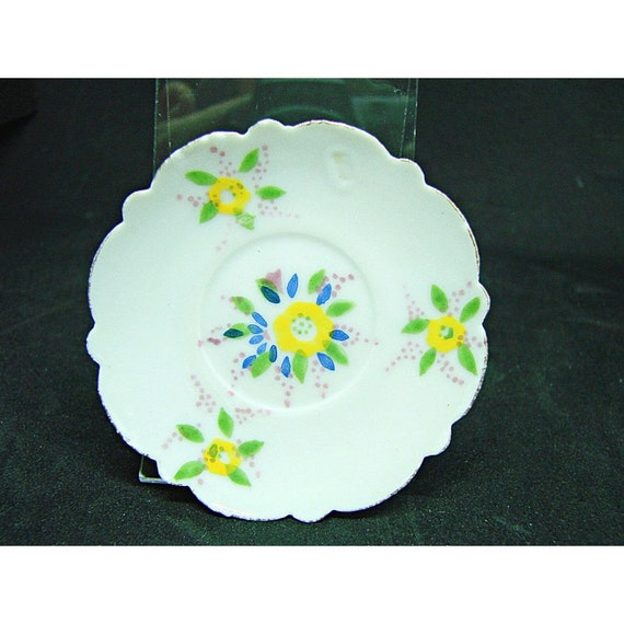 Vintage Miniature Japan Hand Painted Porcelain Floral Plate - Etsy