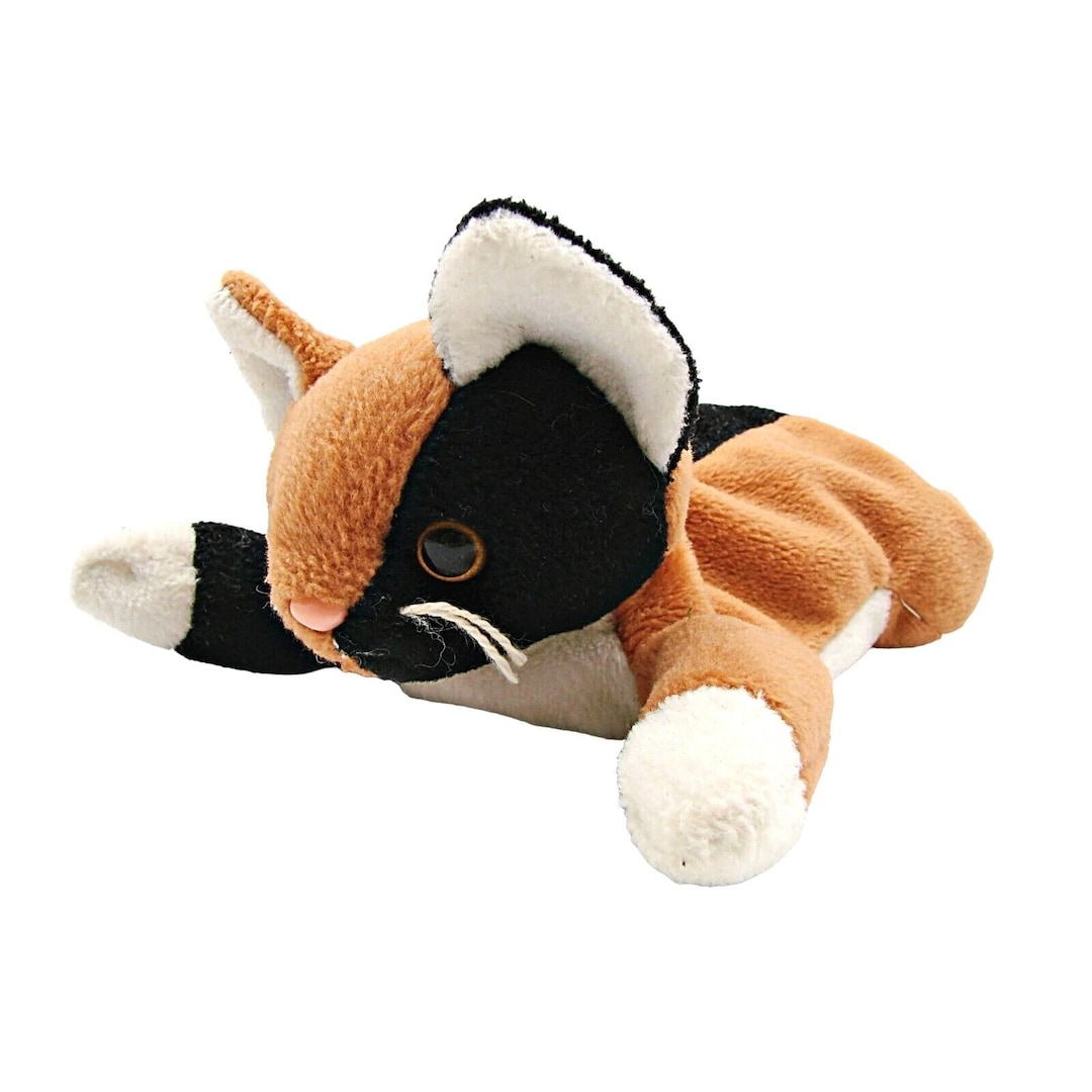 TY the Beanie Babies Collection Chip Cat Animal Stuffed Plush Toy Black ...