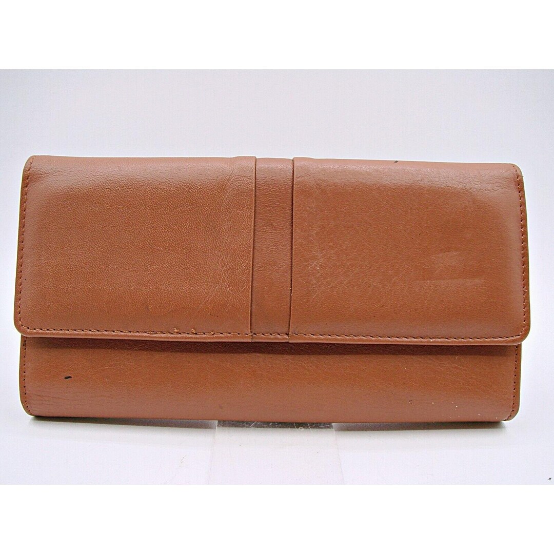 NEW Rolfs Deluxe Clutch Genuine Leather Wallet Camden Saddle Brown ...