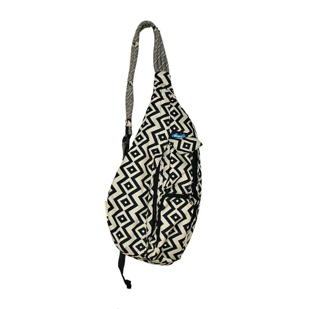 Kavu Sling Bag Backpack One of a Kind Unisex Black White Geo Adjustable ...