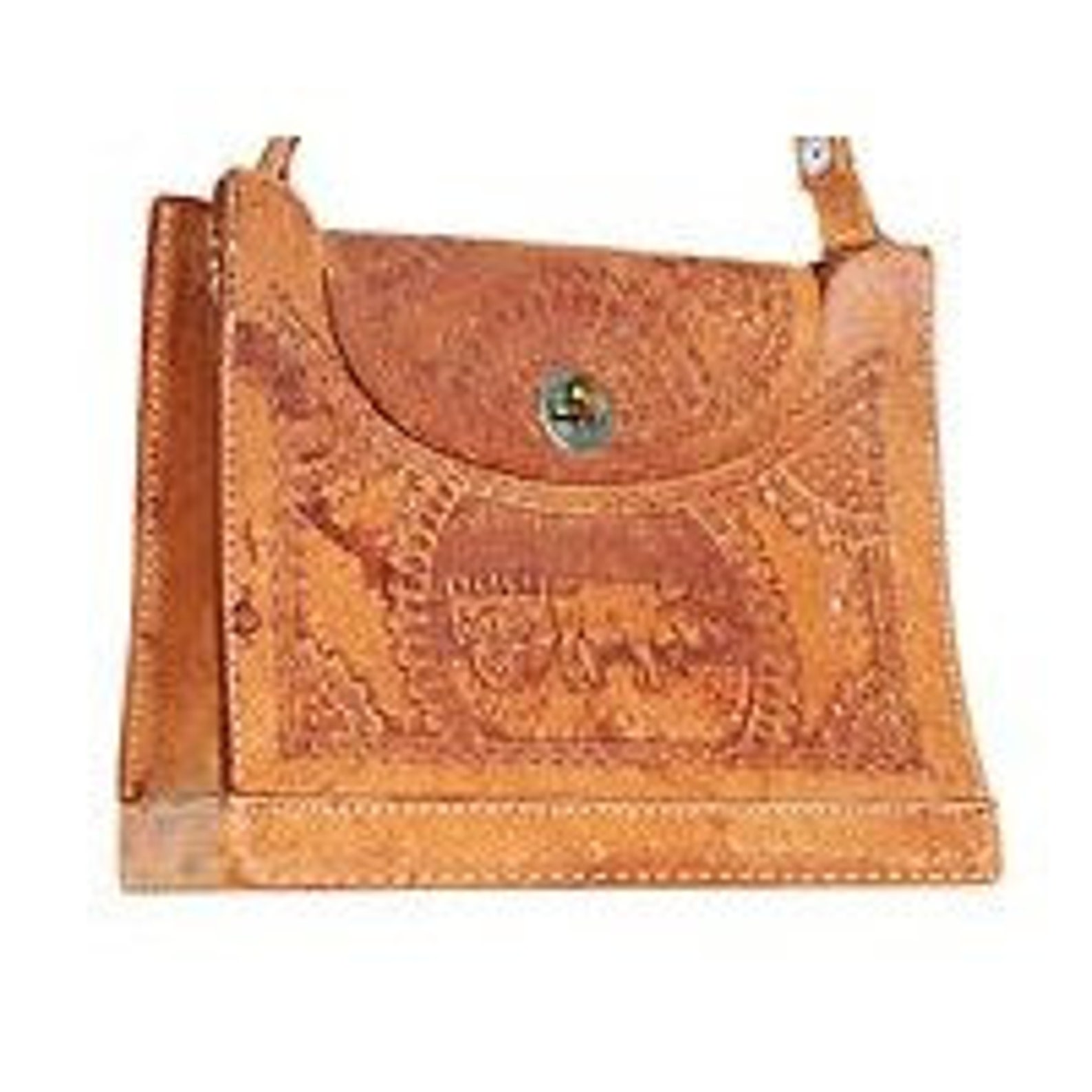 Vintage Talabarteria Hand Tooled Leather Castro El Caballo Blanco ...