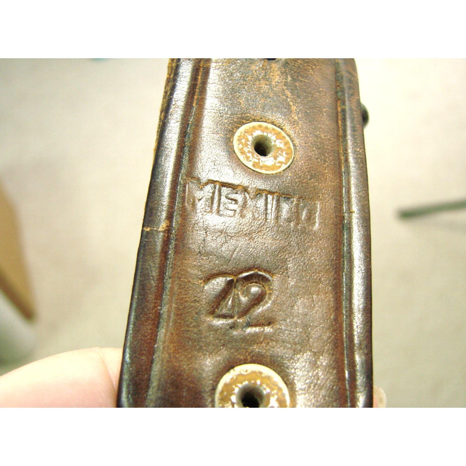 Mens Two Tone Brown Leather Braided Inlaid Belt Size 42 Made in Mexico ...