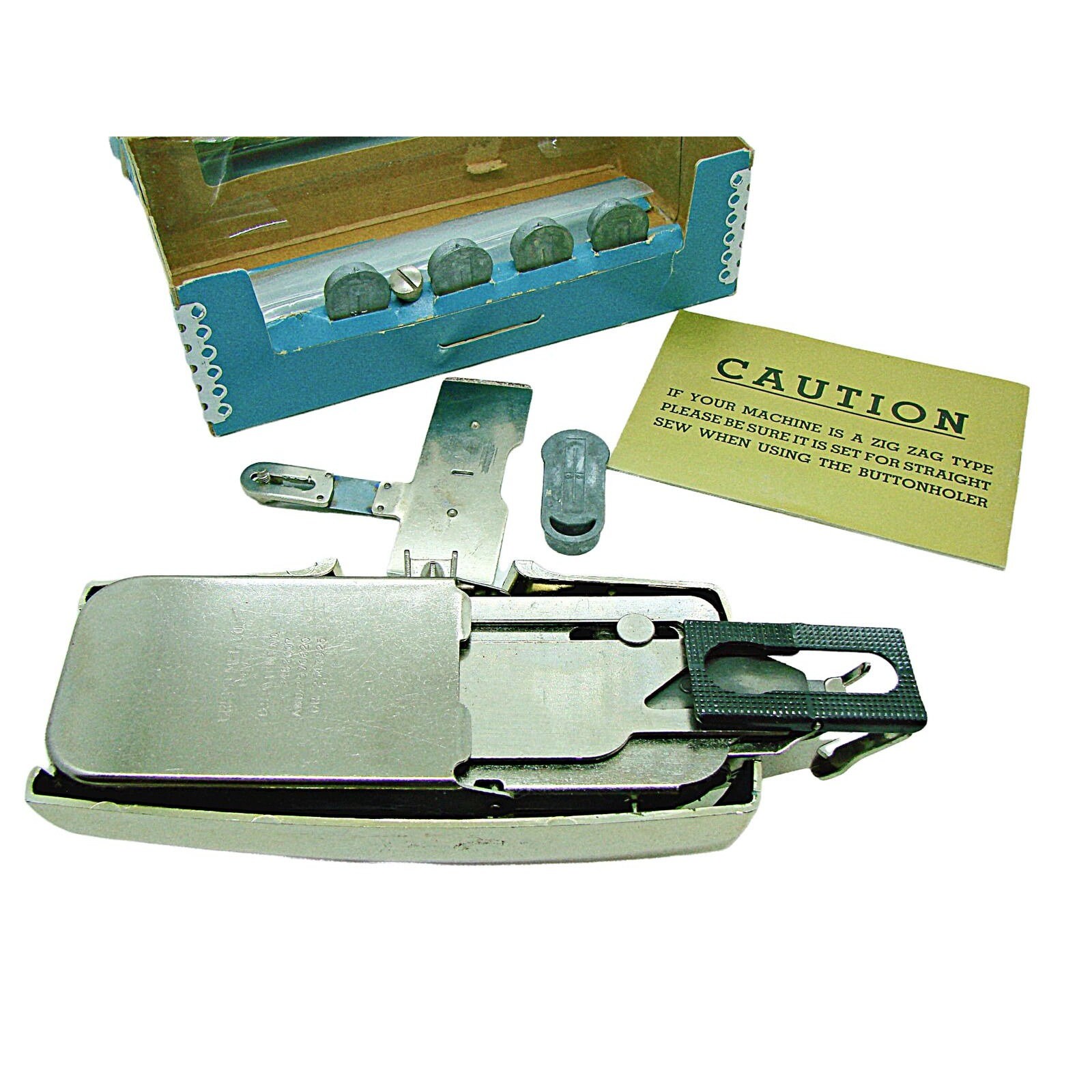 Vintage 1966 Greist Automatic Buttonhole Stitch Attachment Sewing ...