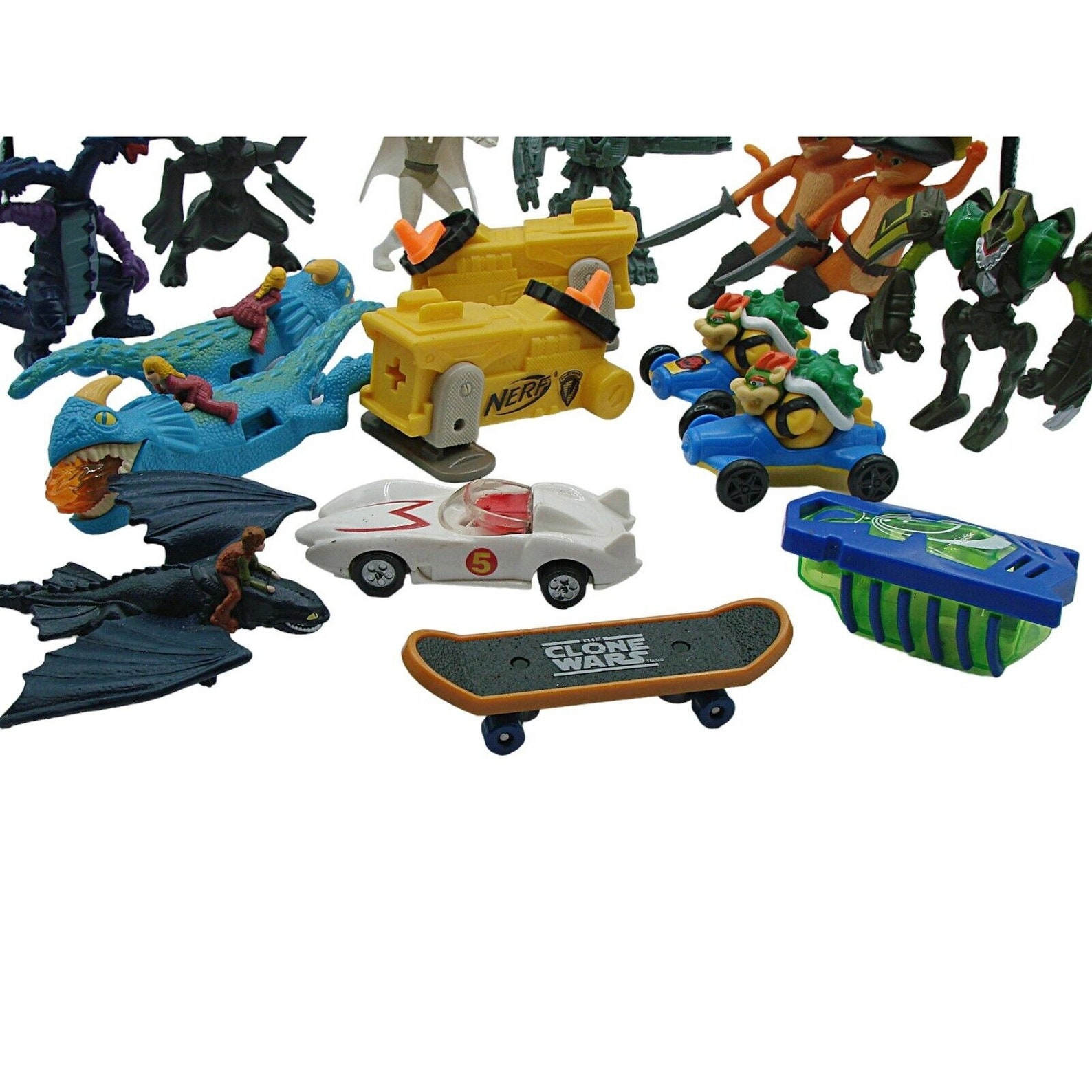 Lot Assorted Small Toys Kid Collectible Happy Meal Mario Kart Dinosaurs ...