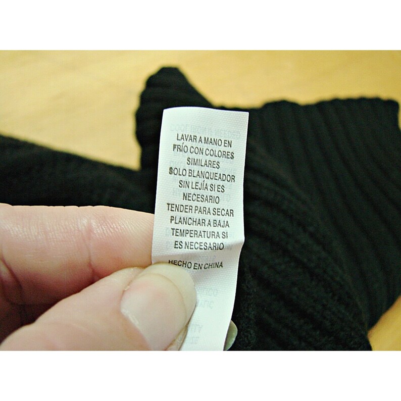 A New Day Scarf Black Ribbed Knit Long 78" Length Gray Pearl Accent ...