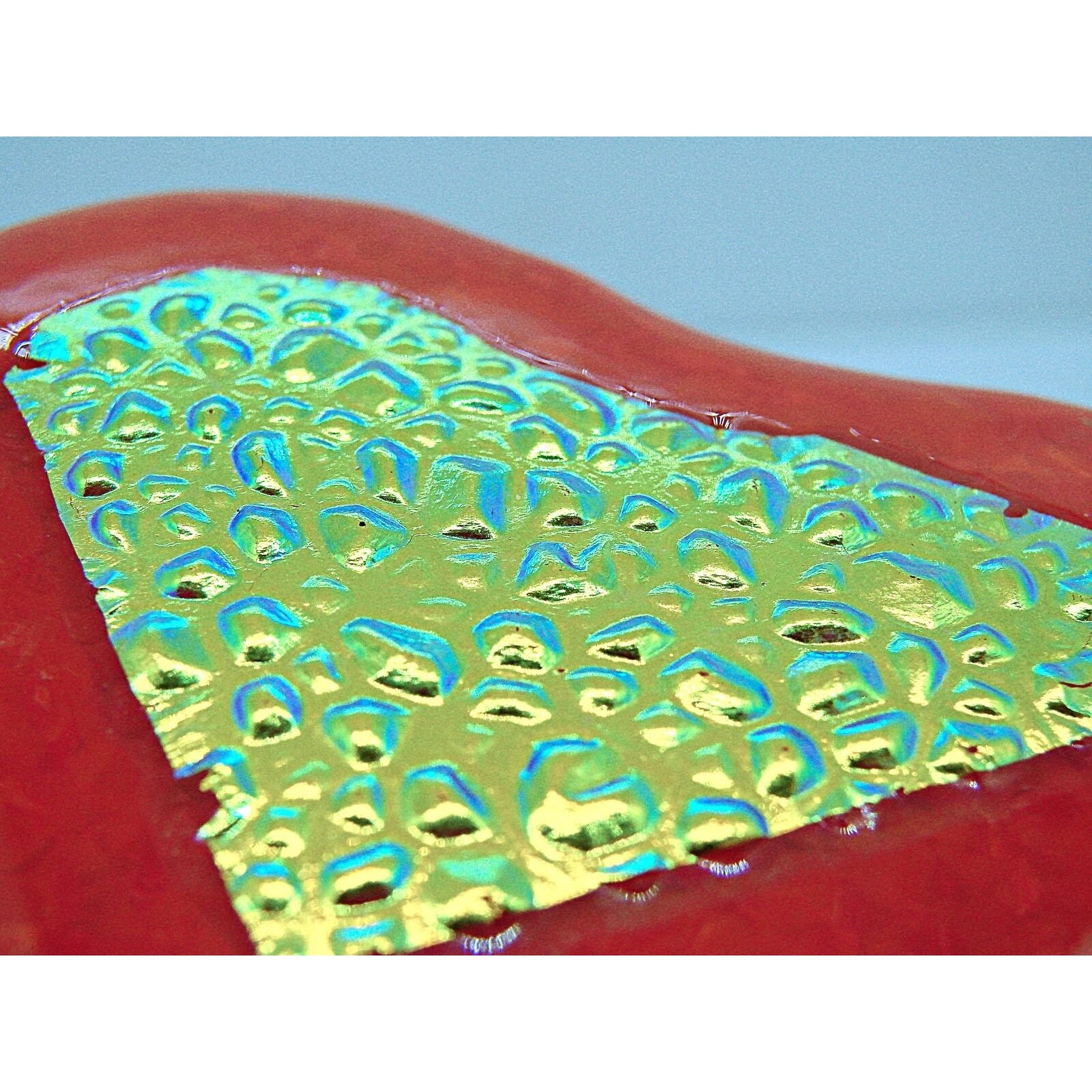 Handmade Paperweight Heart Pottery Ornament Gold Foil Top Hobbyist ...