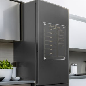 Magnetic Fridge Calendar | Personalized Magnetic Family Planner | Dry ...