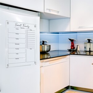 Magnetic Fridge Calendar | Personalized Magnetic Family Planner | Dry ...