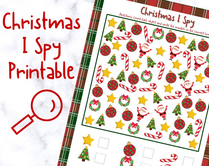Winter I Spy Printable | Worksheet | Numbers 1 - 20 | Preschool ...