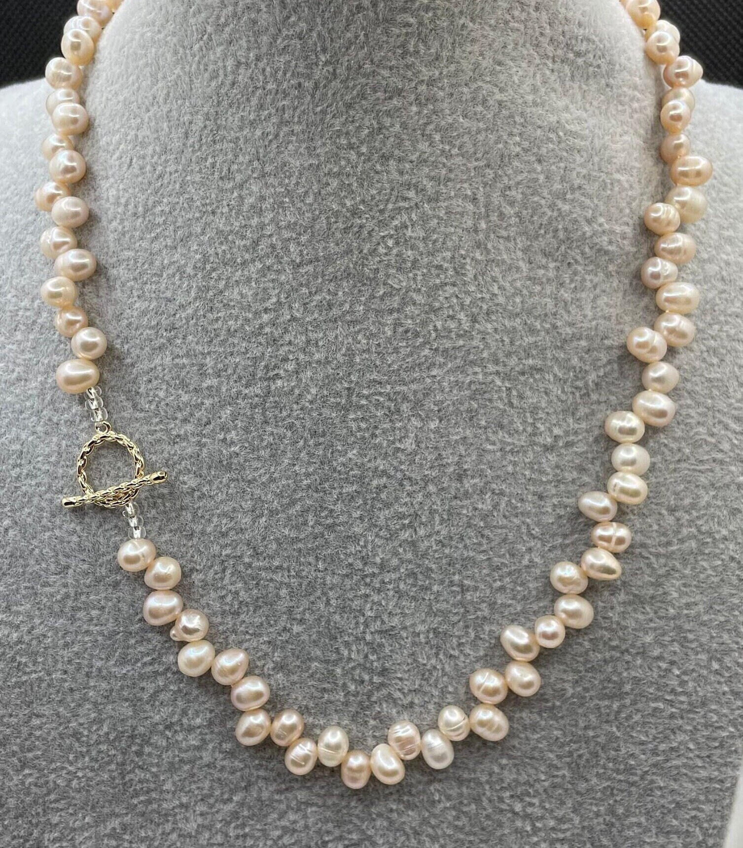 Handcrafted Natural Pearls Necklace - Etsy