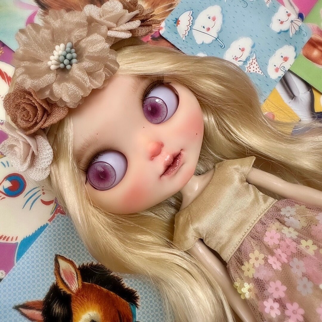 Cutesy miss Mellii Mango OOAK Custom Blythe Doll - Etsy