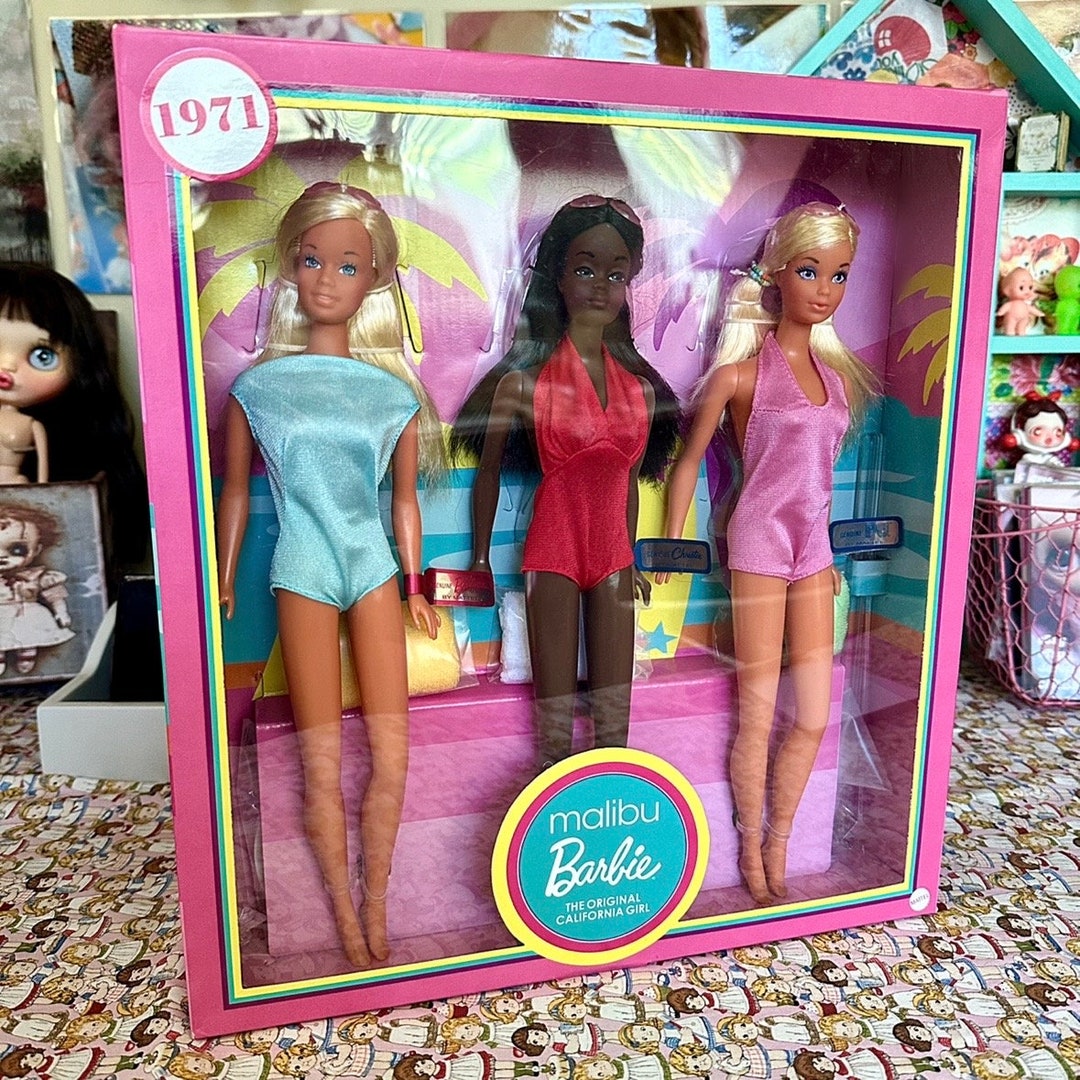 1971 Limited Edition Mattel Malibu Barbie Christie and P.J Dolls - Etsy