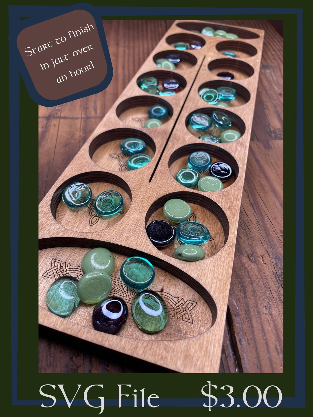 Quick Last Minute Gift-mancala Game SVG Instant Download File-airbnb ...
