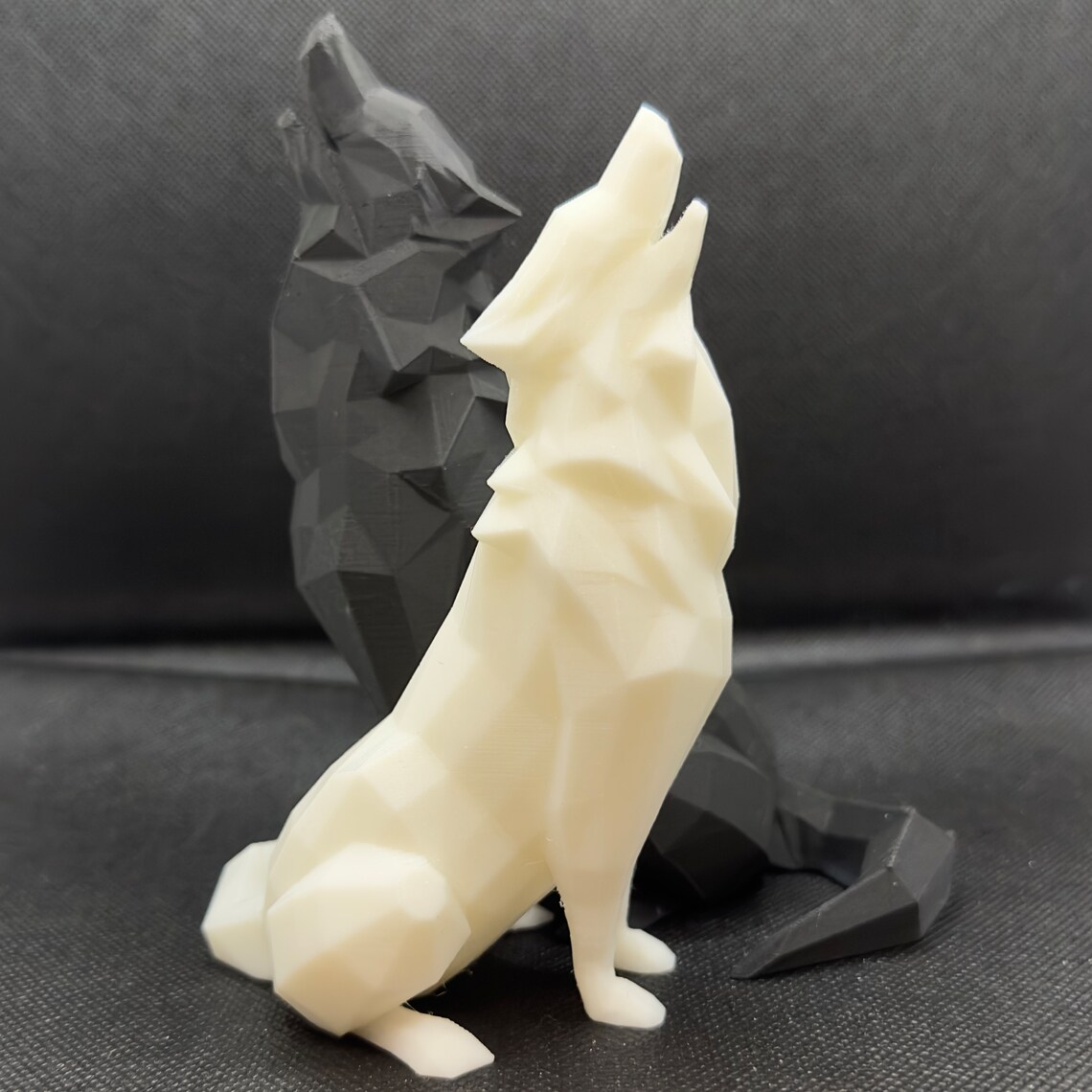 Wolf Couple Shelf Decor Love Coyote Wilderness Design - Etsy