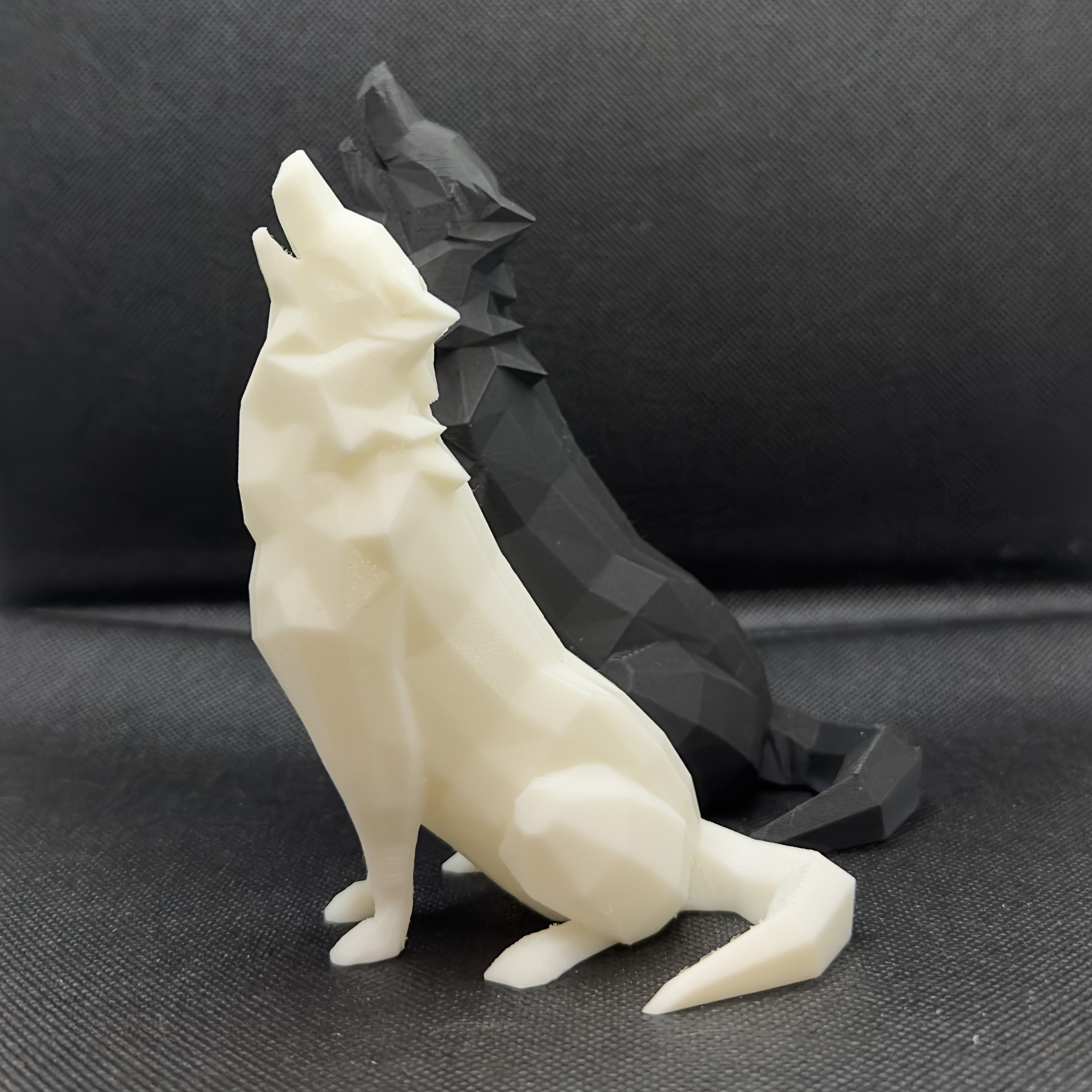 Wolf Couple Shelf Decor Love Coyote Wilderness Design - Etsy