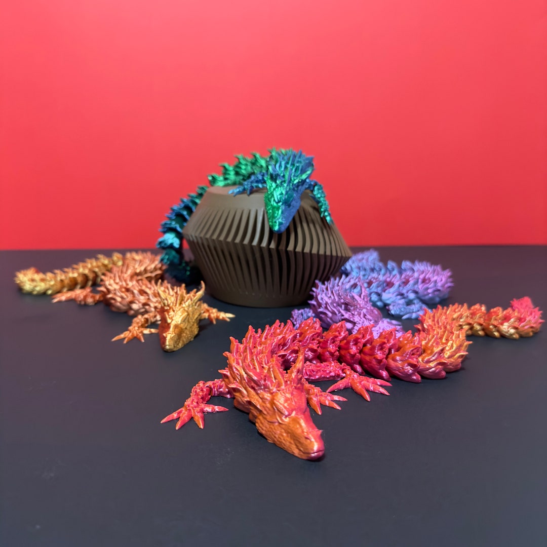 Articulating Crsytal Dragon | Fidget Toy | Sensory Sensitive Reptiles ...