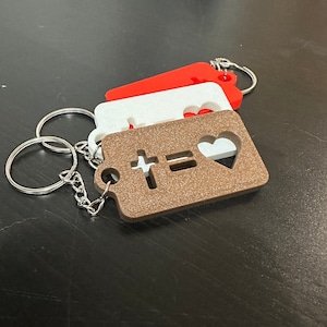 Christian Keychain | Church | Heart | 3D Printed | Festive | Gift ...
