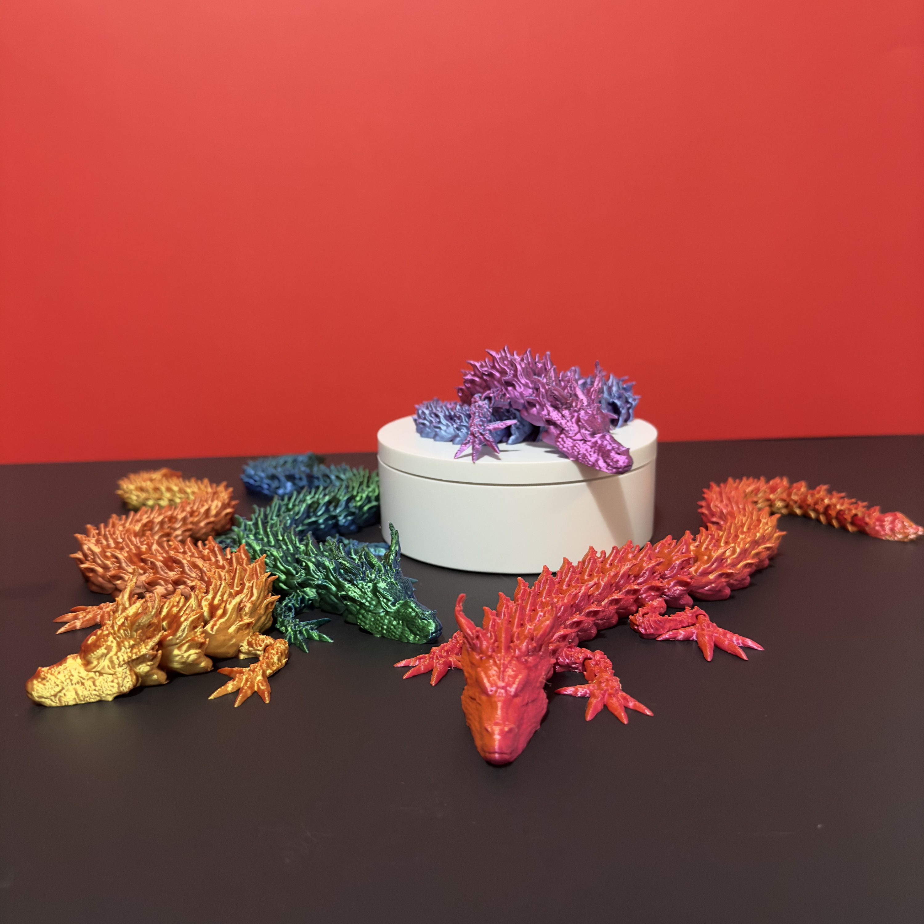 Articulating Crsytal Dragon Fidget Toy Sensory Sensitive Reptiles ...