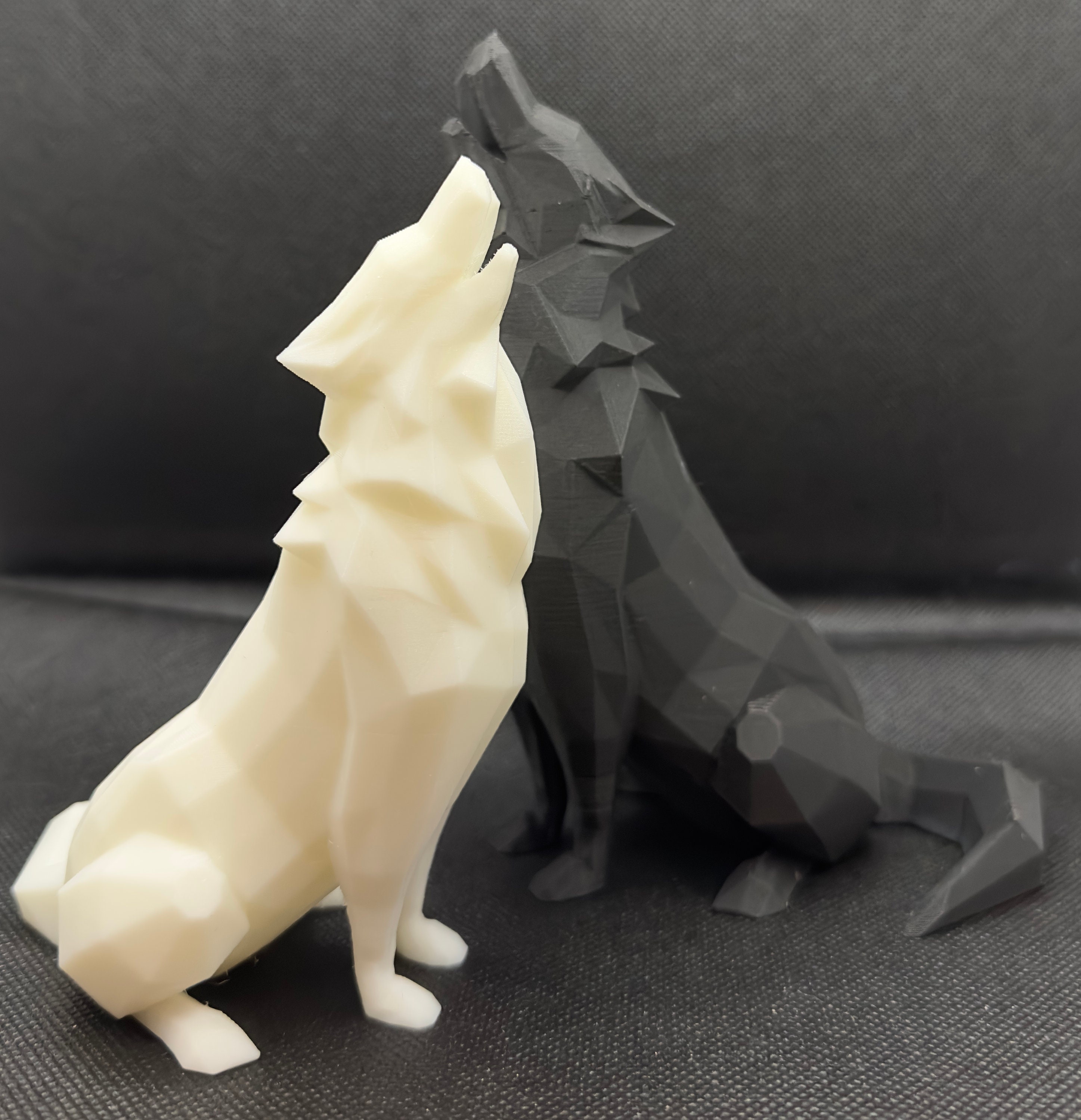 Wolf Couple Shelf Decor Love Coyote Wilderness Design - Etsy