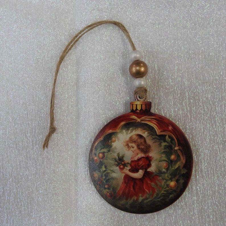 Victorian Style Wood Christmas Ornaments (set of 6) - Etsy