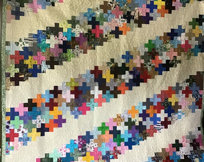 Handmade Scrappy Patchwork Quilt- Colorful - Etsy