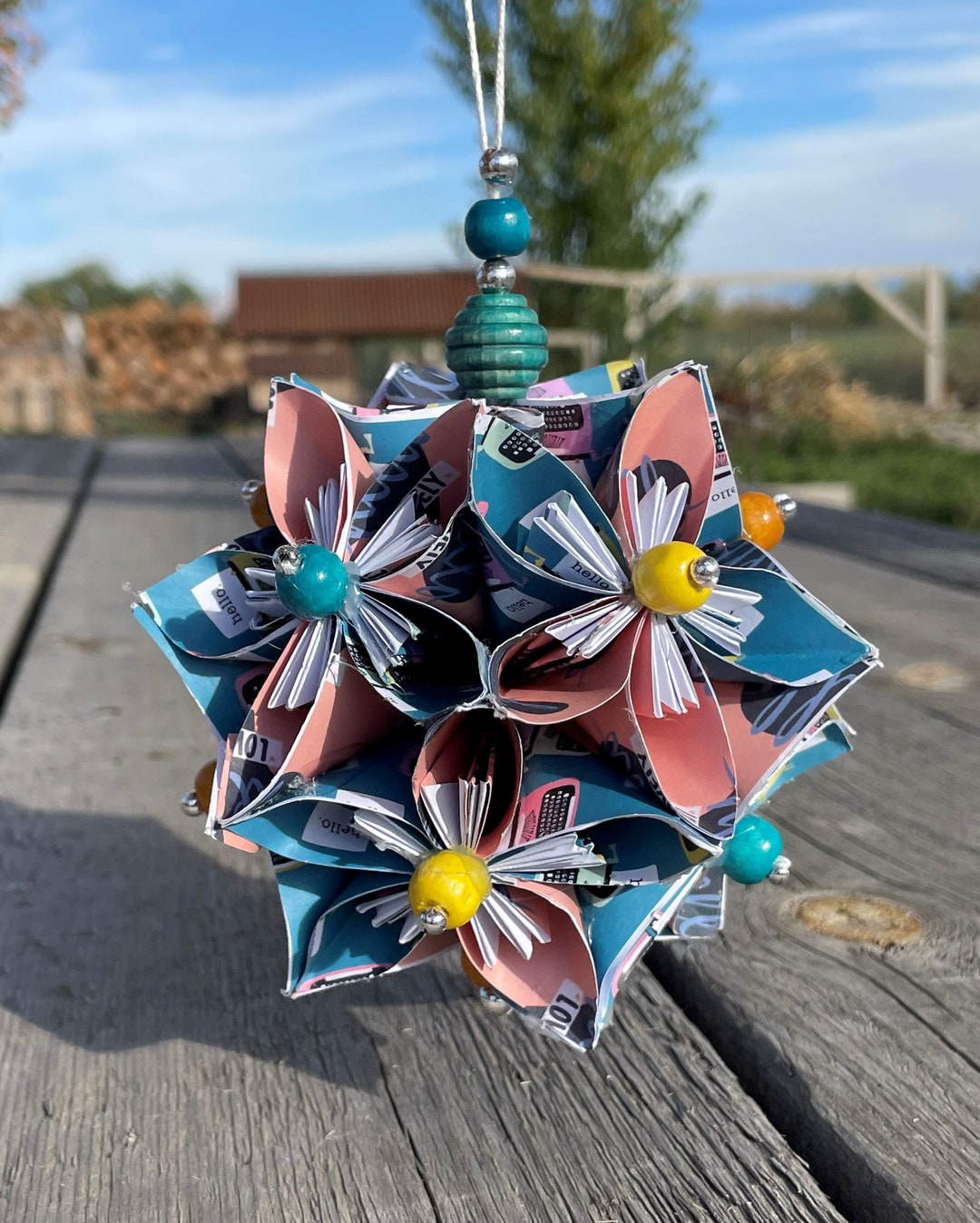 Old School Typewriters and Love Floral Origami Globe Ornaments - Etsy