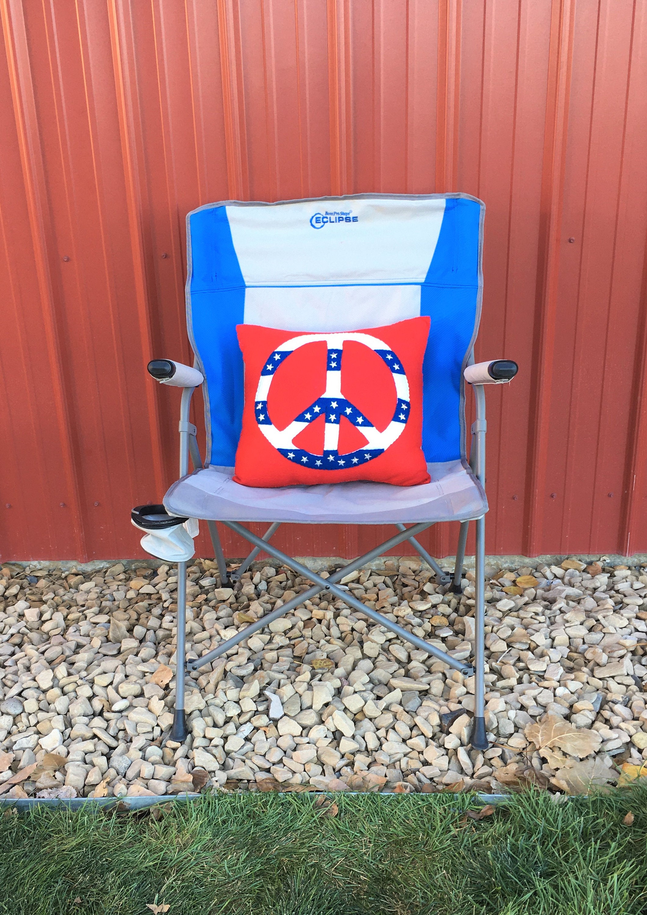 Hand Crafted USA Themed Peace Sign Celebrating Felt Pillow - Etsy