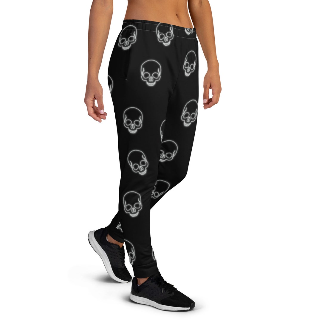 Skull Print Women's Joggers | Cute Skull Sweat Pants - Etsy