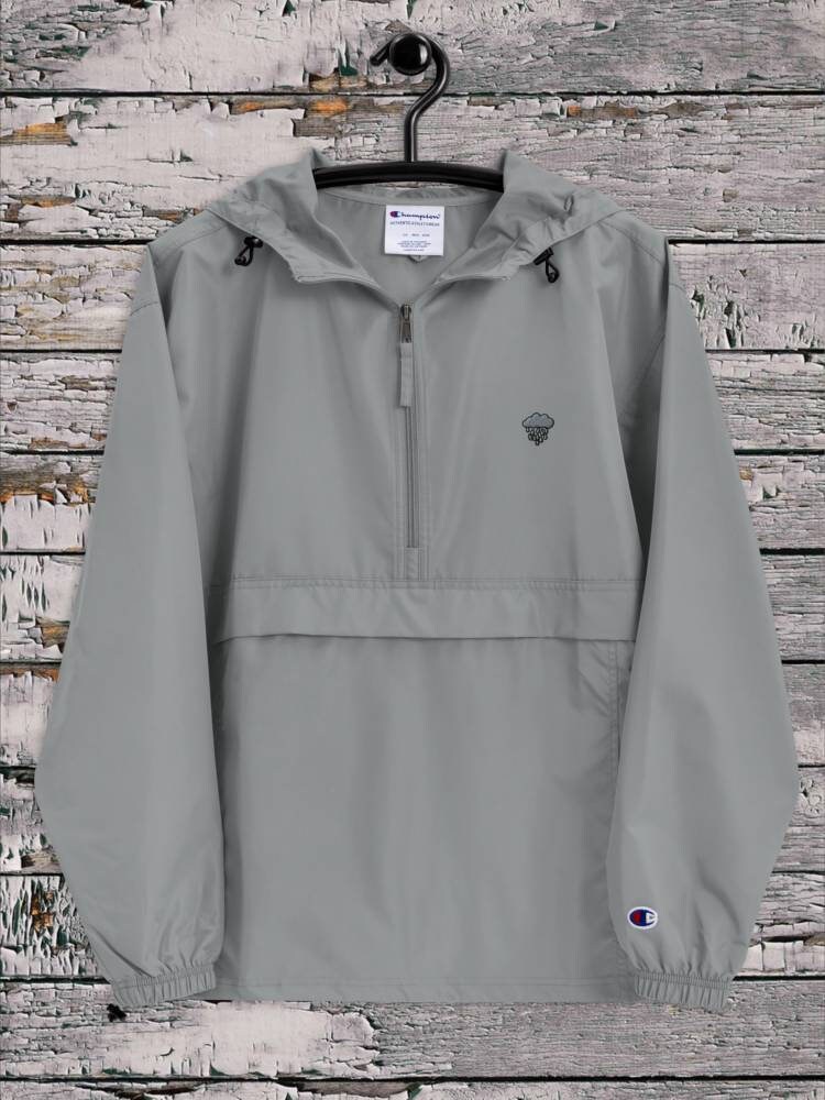 Rain Cloud Windbreaker Trendy Cloud Embroidered Champion Packable ...