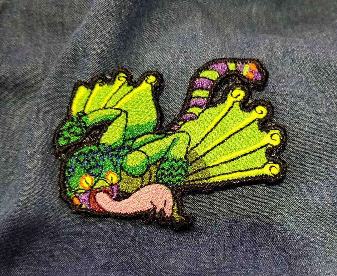 Pukei Pukei Embroidery Patch. - Etsy