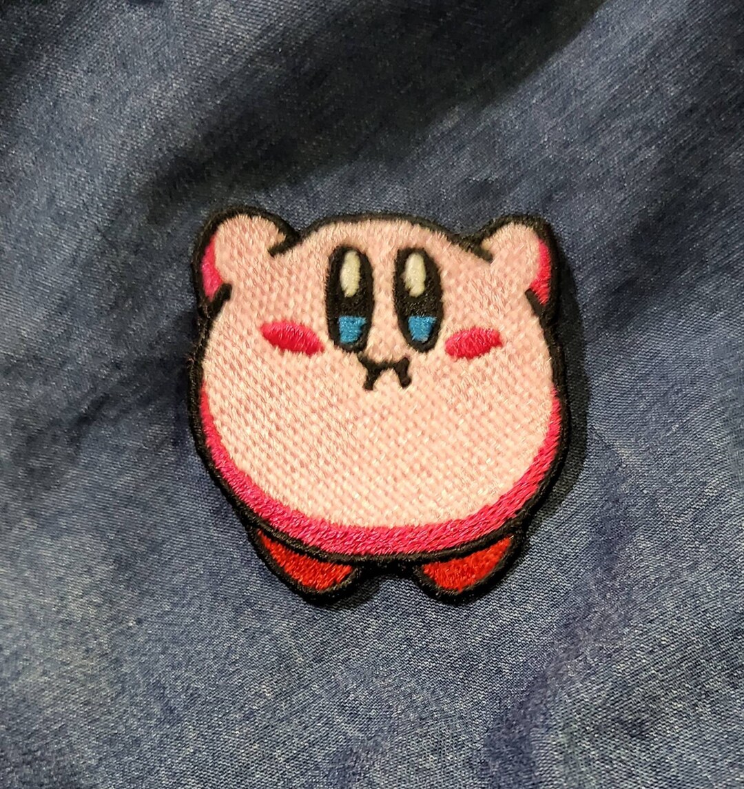 Fat Kirby Embroidery Patch - Etsy