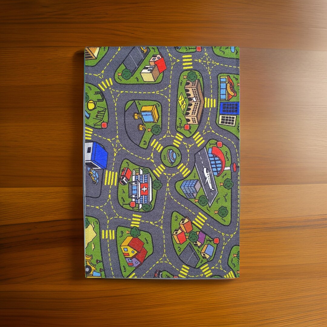 Green City Road Map Rug for Children Room, Popular Baby Room Carpet ...