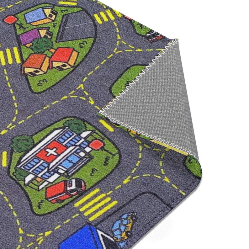 Green City Road Map Rug for Children Room, Popular Baby Room Carpet ...