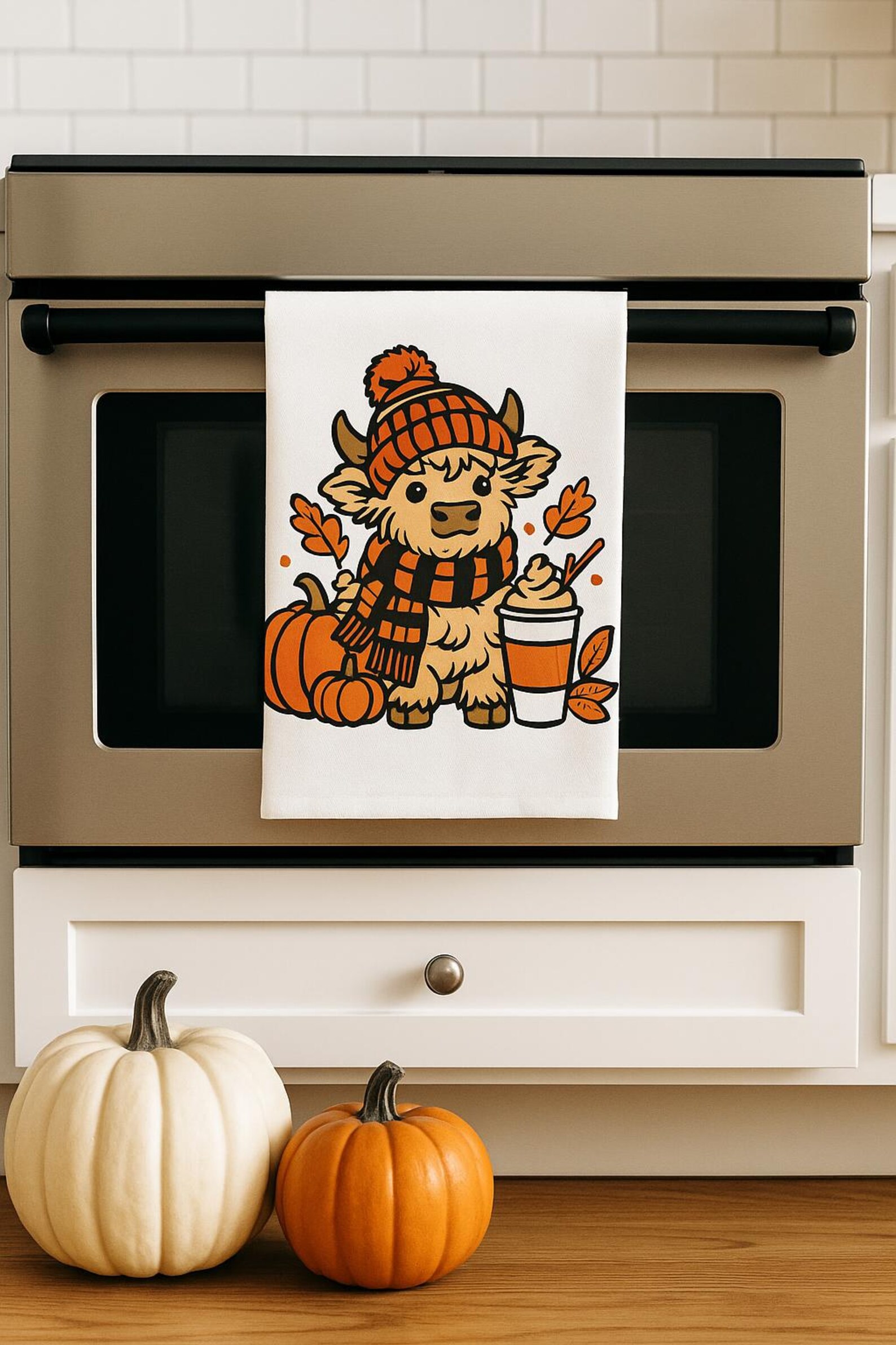Highland Cow Fall SVG: Pumpkin Spice Latte Clipart (digital Download ...