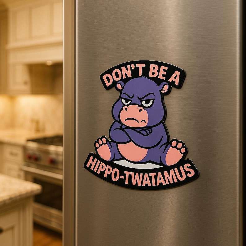 Funny Hippo Svg Png: Sassy Animal Clipart (digital Files) - Etsy