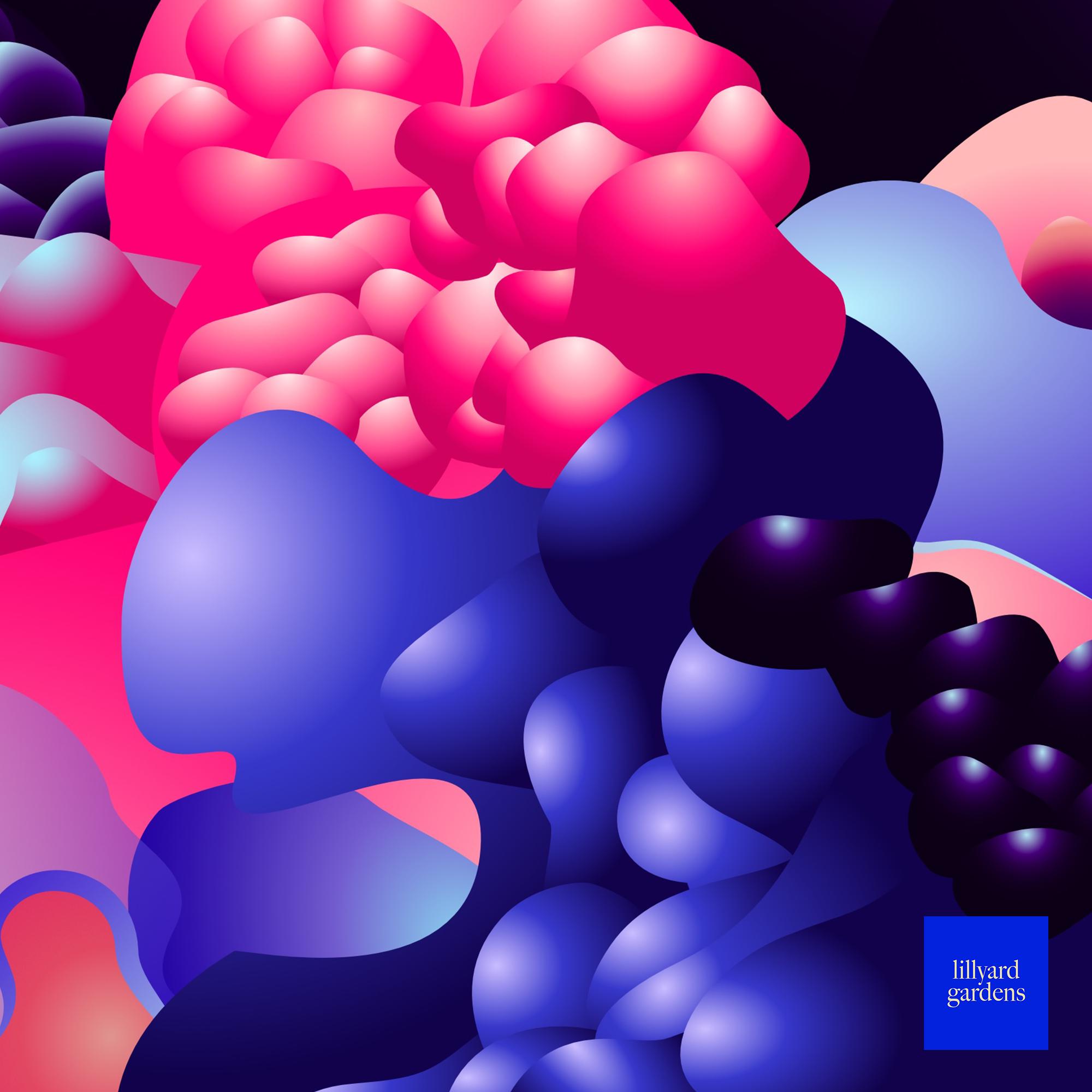 Neon Synapses- Lillyard Gardens - Unique Abstract, Seamless Pattern ...