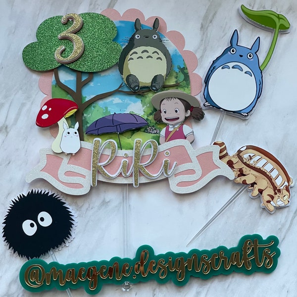 Totoro Cake Topper - Etsy