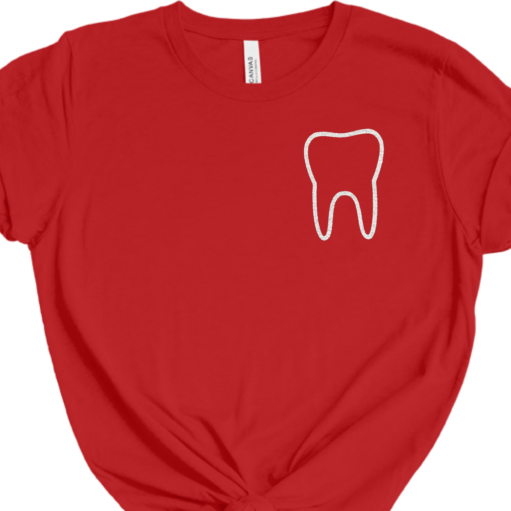 Glitter Tooth T-shirt, Women's Dental Shirt, Dental Hygienist Tee ...