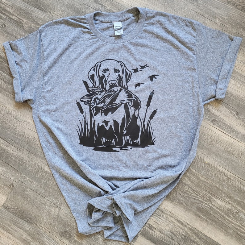 Men's Duck Hunting Tshirt Lab Hunting Dog Shirt - Etsy