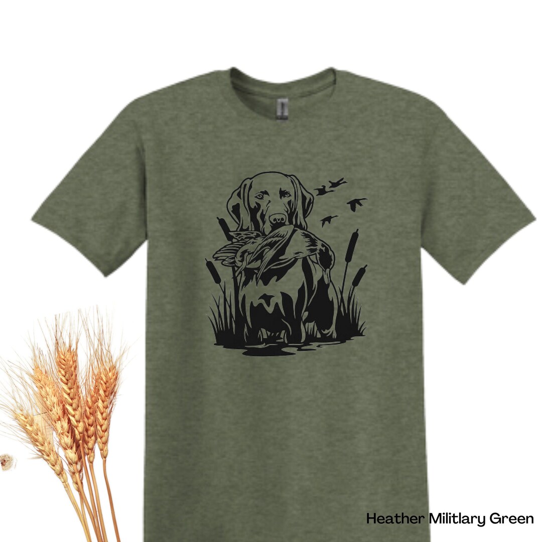 Men's Duck Hunting Tshirt, Lab Hunting Dog Shirt, Hunter's Tshirt ...
