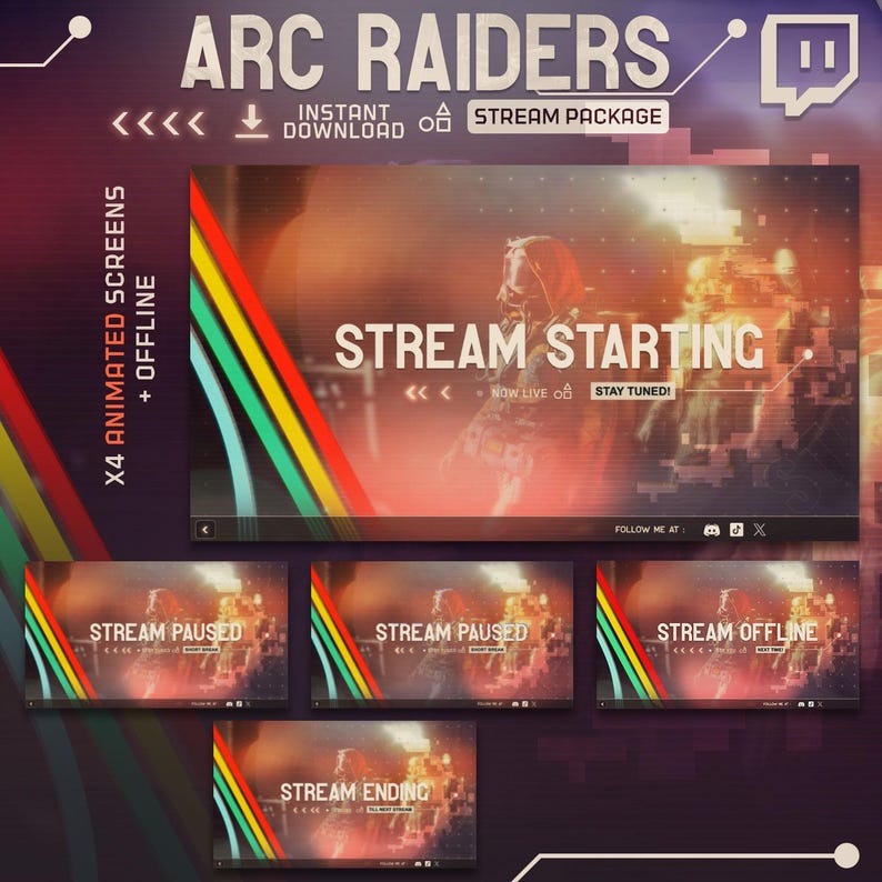 ARC Raiders Stream Overlay Intermission Chatting Screens Webcam ...