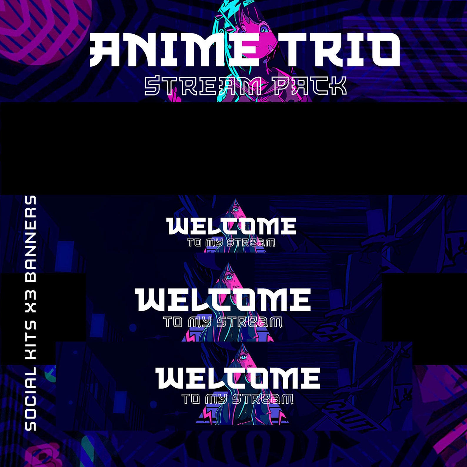 Retro Premium Animated Twitch for Twitch Streamers Retro Anime Stream ...