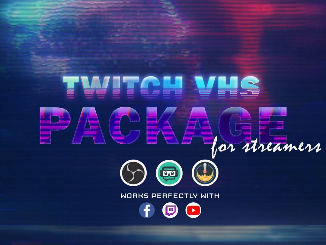 Animated VHS Twitch Overlays / Full Stream Package / Alerts / - Etsy UK