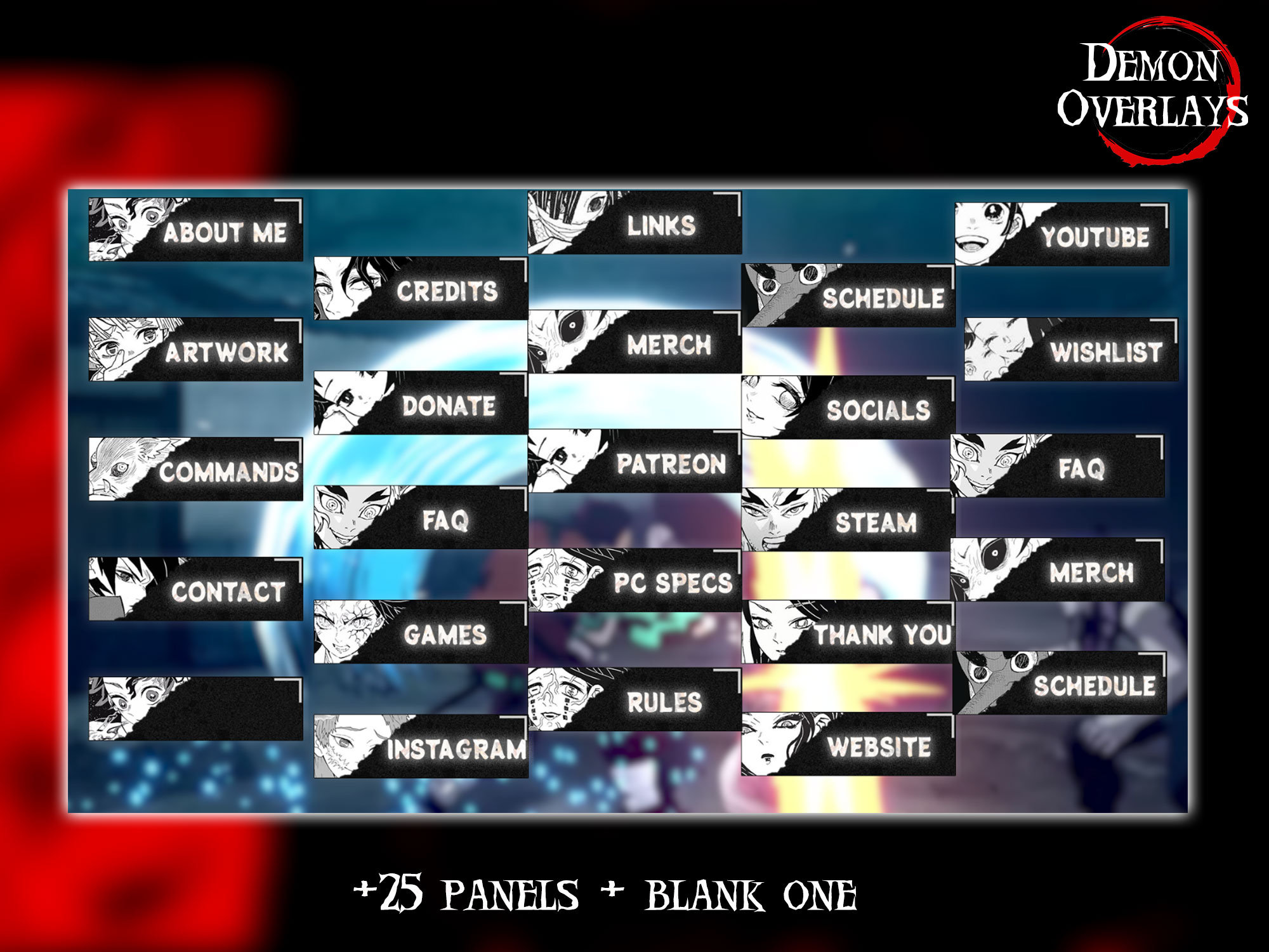 Animated Demon Overlays Stream Package Animated Alerts for Twitch ...