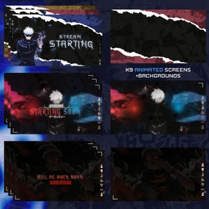 Premium Animated Cursed Jujutsu Overlay Manga Intermission Chatting ...