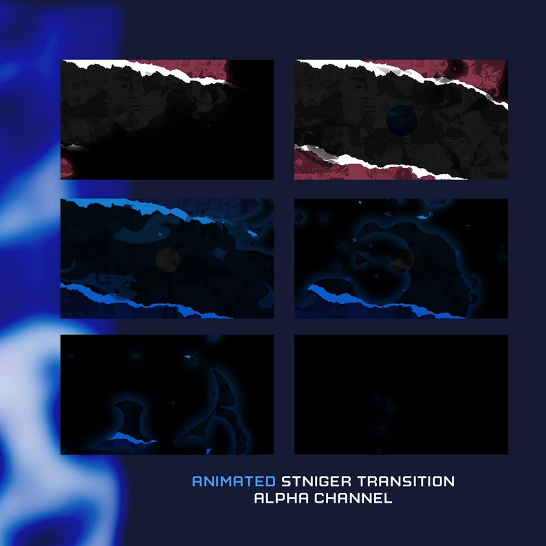 Premium Animated Cursed Jujutsu Overlay Manga Intermission Chatting ...