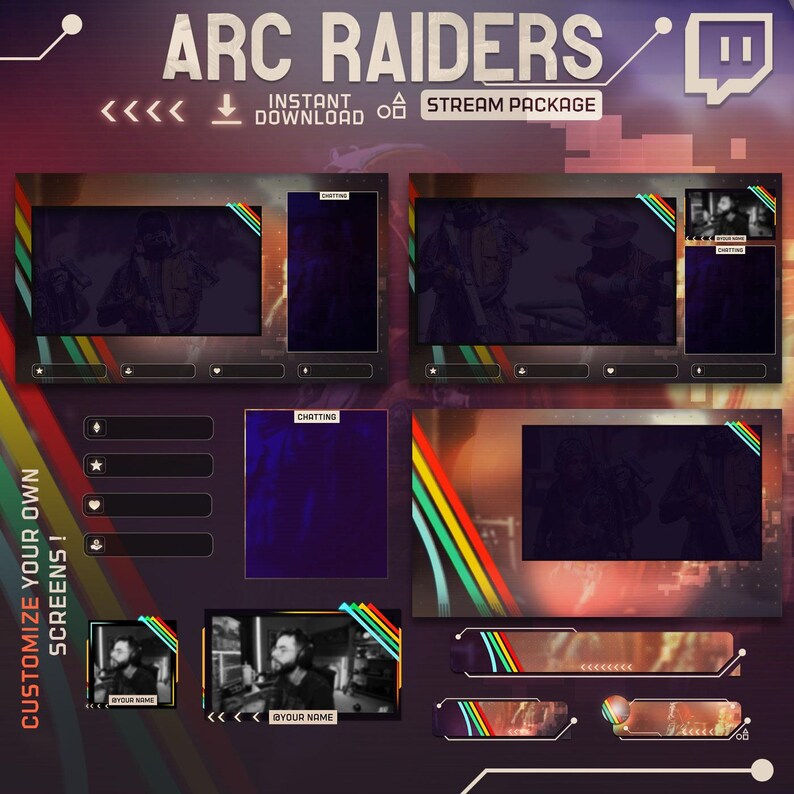 ARC Raiders Stream Overlay Intermission Chatting Screens Webcam ...