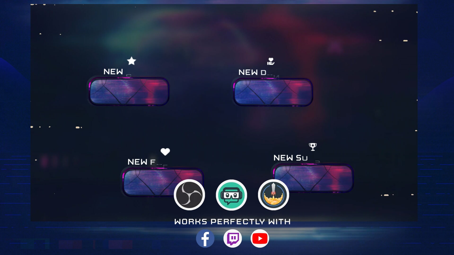 Animated VHS Twitch Overlays / Full Stream Package / Alerts / - Etsy UK