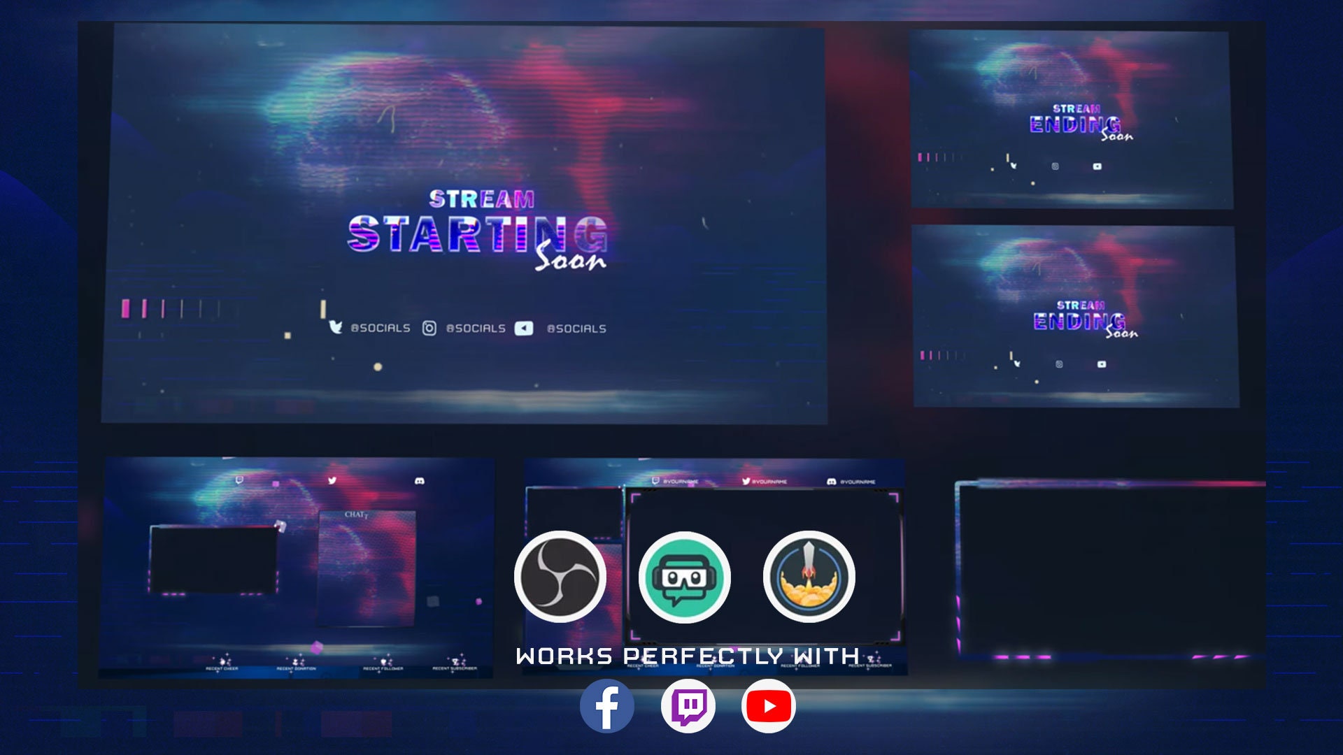 Animated VHS Twitch Overlays / Full Stream Package / Alerts / - Etsy UK