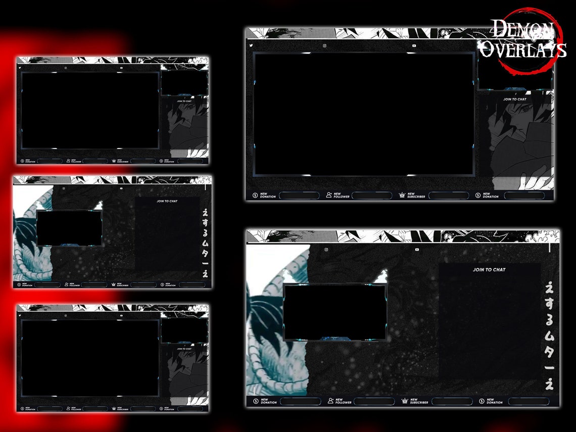 Animated Demon Overlays Stream Package Animated Alerts for Twitch ...